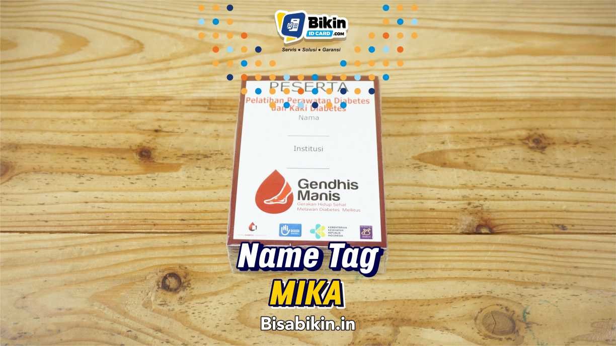 Name Tag Mika yang Praktis untuk Acara dan Event Kantor